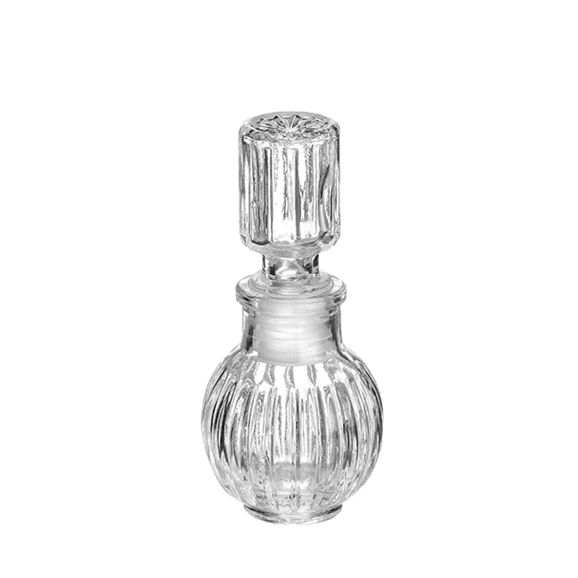 0152.19211 ΓΥΑΛΙΝΟ ΔΙΑΦΑΝΟ VINTAGE ΜΠΟΥΚΑΛΑΚΙ ΜΕ ΠΩΜΑ 50 ml