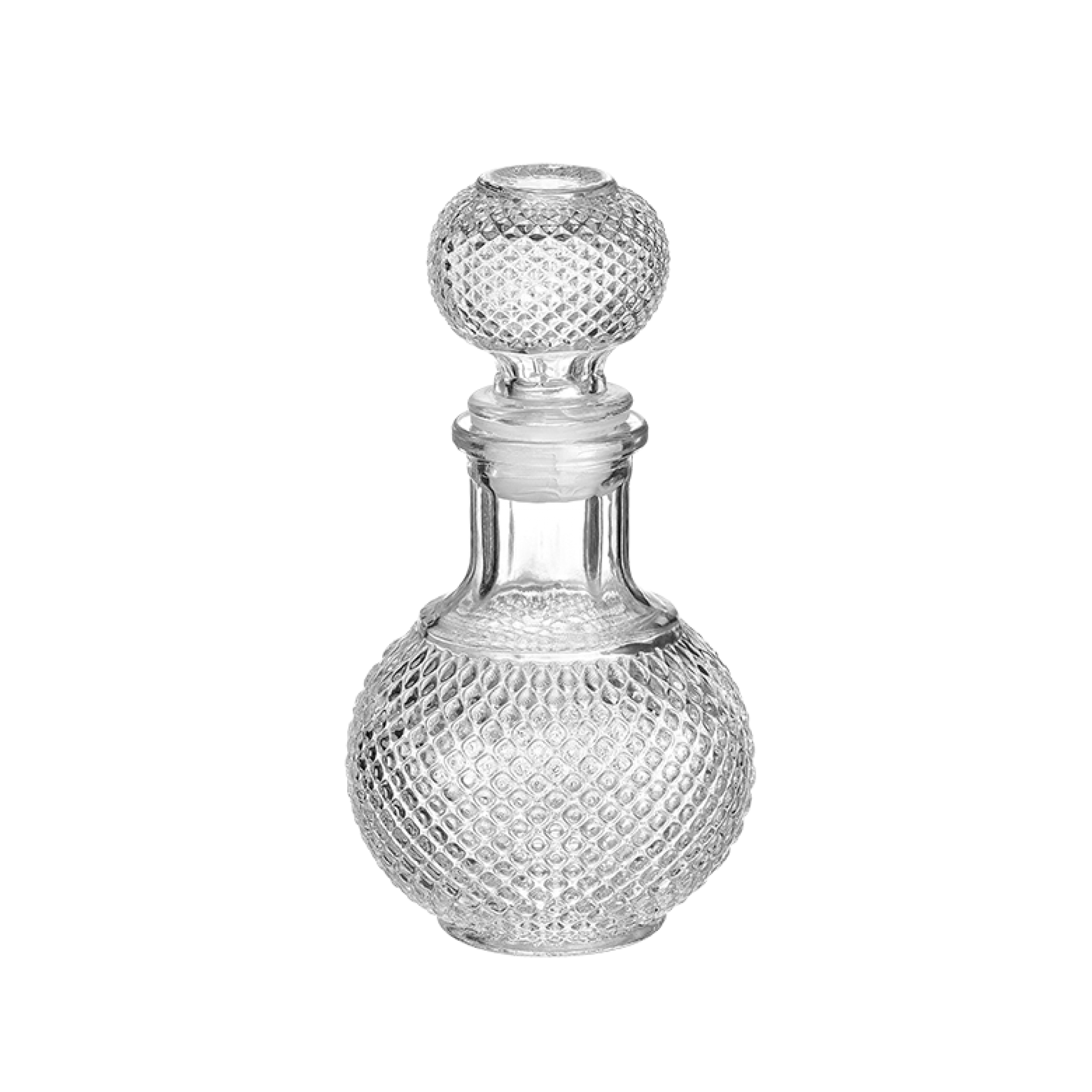 0152.19221 ΓΥΑΛΙΝΟ ΔΙΑΦΑΝΟ VINTAGE ΜΠΟΥΚΑΛΑΚΙ ΜΕ ΠΩΜΑ 150 ml