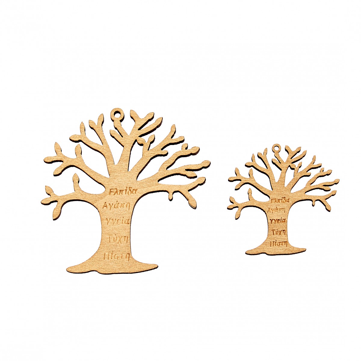 0130.19821 ΧΡΥΣΟ ΞΥΛΙΝΟ LASERCUT ΔΕΝΤΡΟ ΖΩΗΣ ΜΕ ΕΥΧΕΣ